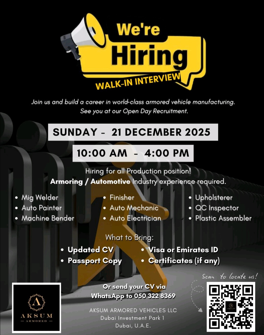 Walk-In Interview for Aksum Armored Vehicles Manufacturing Jobs in ...